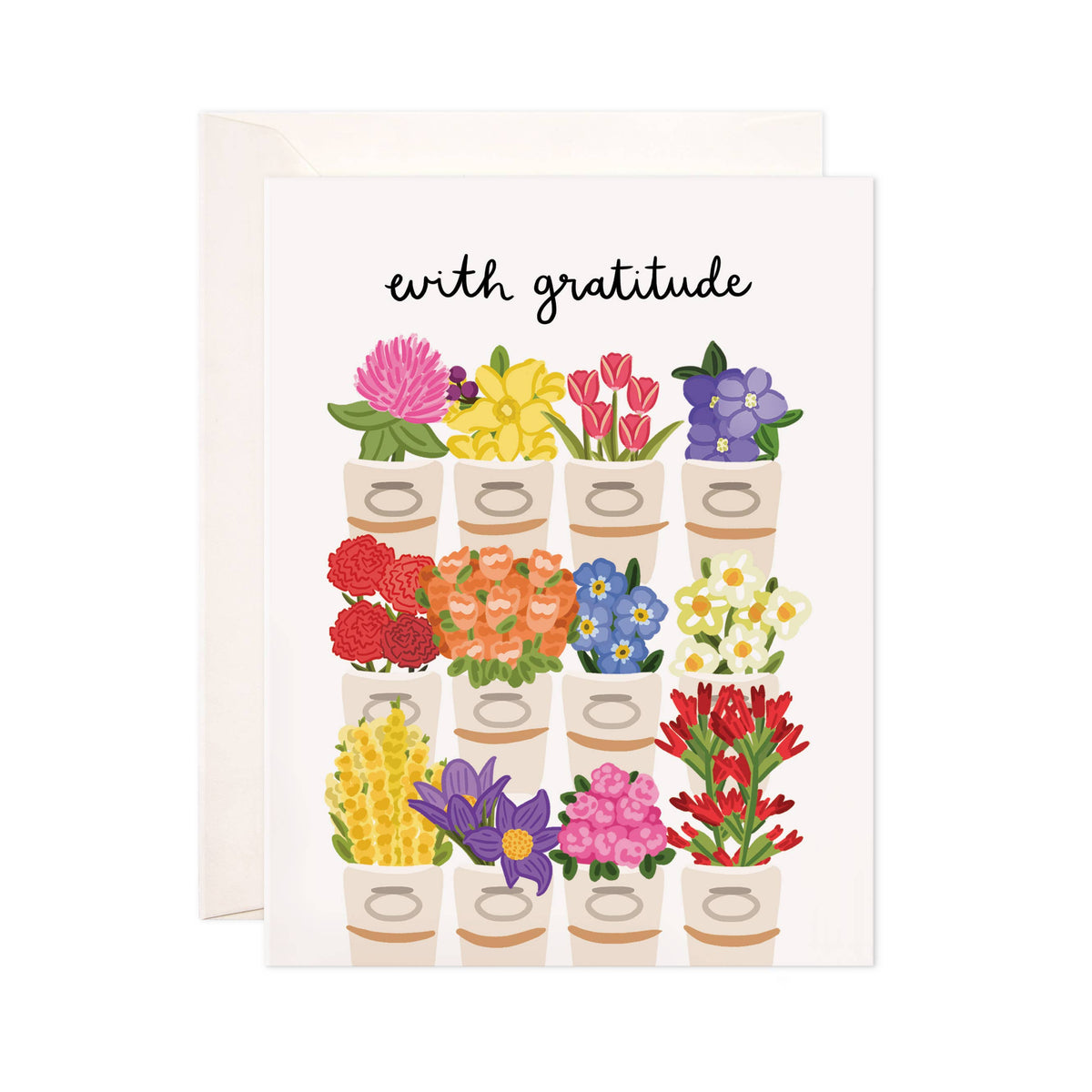 Flower Stand Thank YouCard – Lovely Paperie & Gifts