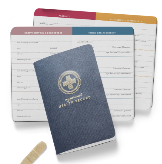 Health Record Book – Lovely Paperie & Gifts