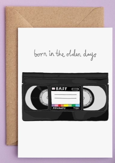 VHS Birthday Card – Lovely Paperie & Gifts
