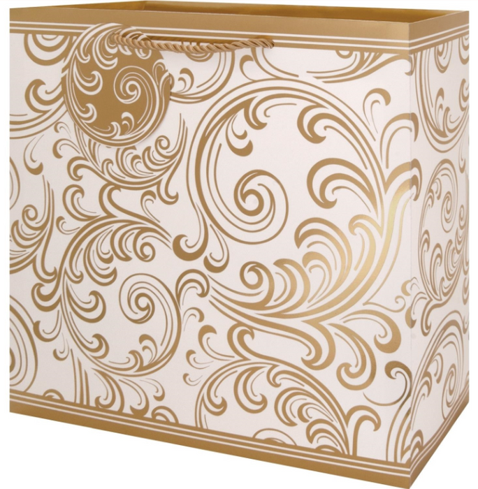 Golden Scrolls Gift Bag | Large – Lovely Paperie & Gifts