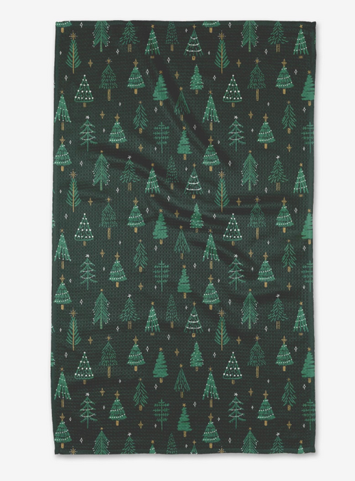 Geometry Tea Towel | Pine Christmas – Lovely Paperie & Gifts