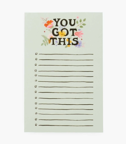 You Got This Checklist Notepad – Lovely Paperie & Gifts