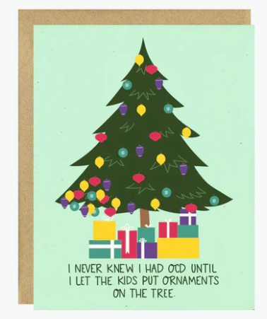 Tree OCD Christmas Card – Lovely Paperie & Gifts