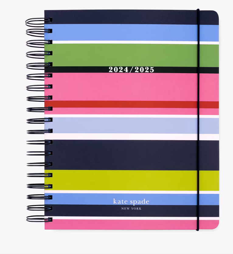 Kate Spade 17 Month 2024-25 Large Planner | Sunny Day Stripe – Lovely ...