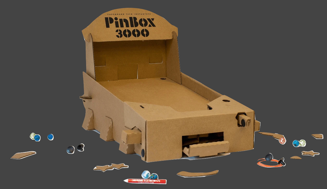 PinBox 3000 Cardboard Pinball Kit – Lovely Paperie & Gifts
