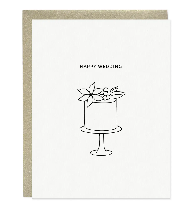 Linework Wedding Card – Lovely Paperie & Gifts