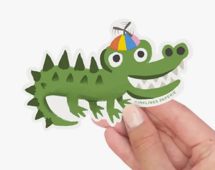 Crocodile Sticker – Lovely Paperie & Gifts