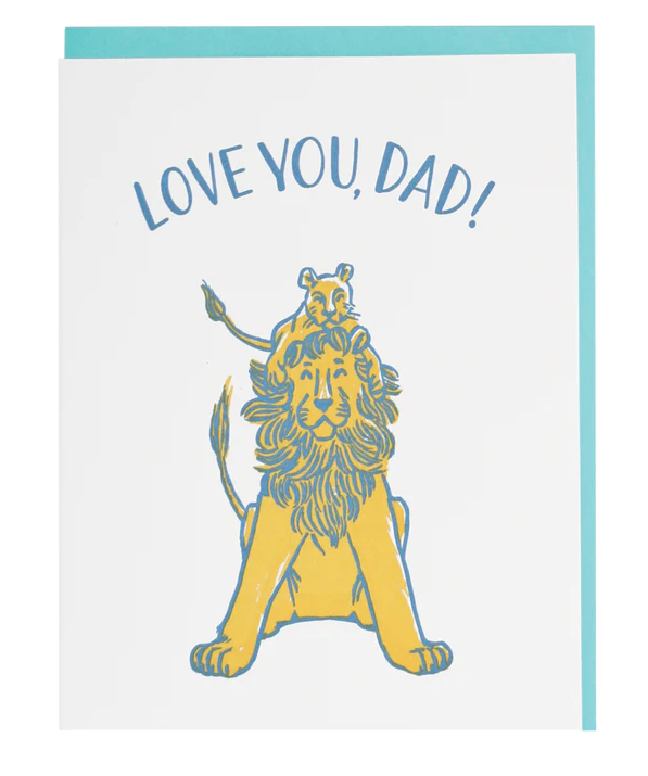 Lion and Cub Father's Day Card – Lovely Paperie & Gifts